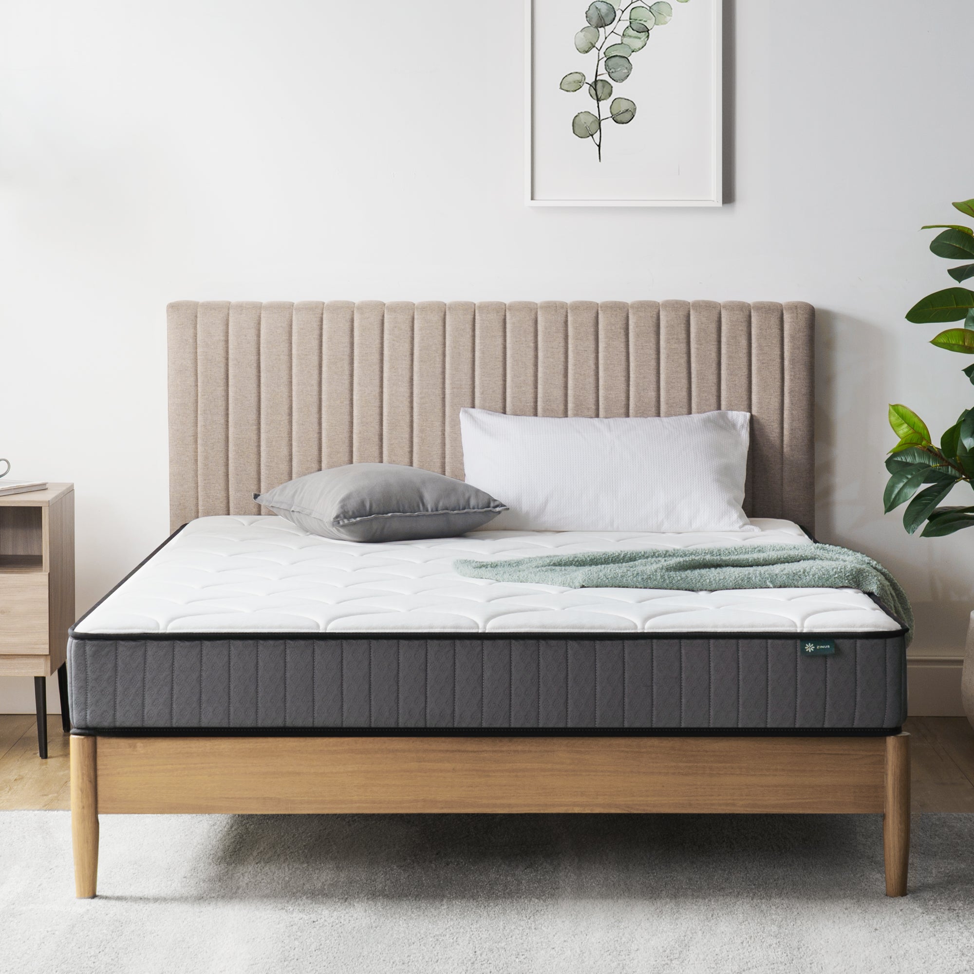 20cm Therapeutic FusionTech Euro Top iCoil® Spring Mattress | Zinus ...